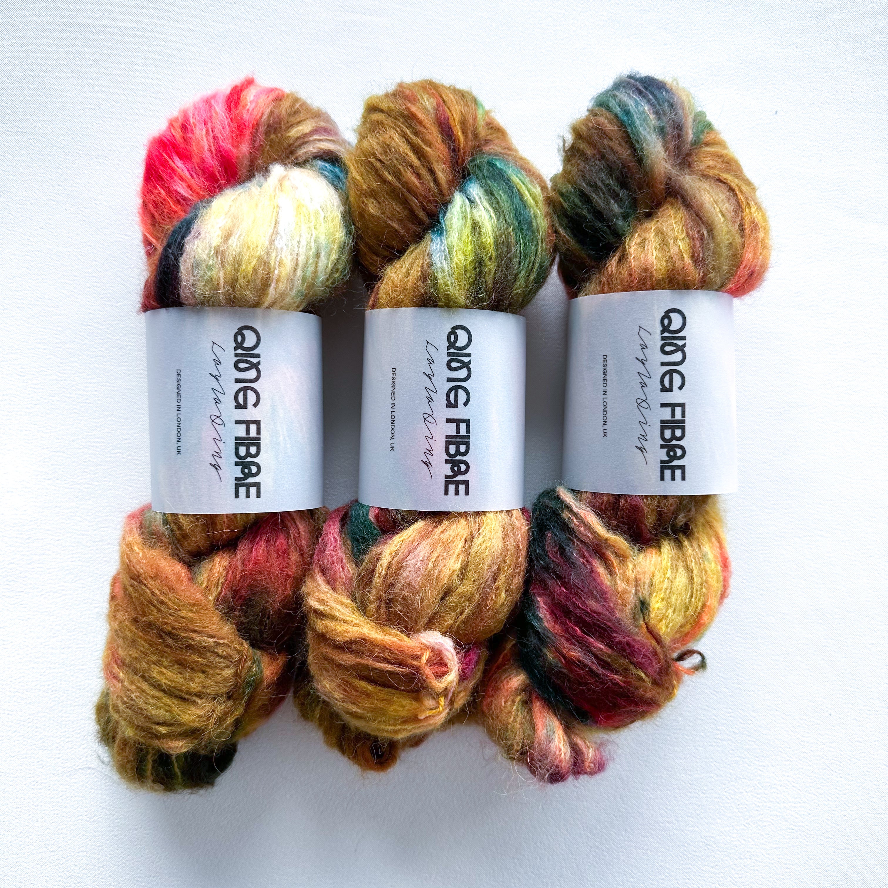 Melted Baby Suri - Euphoria - Qing Fibre - Hand-Dyed Yarn