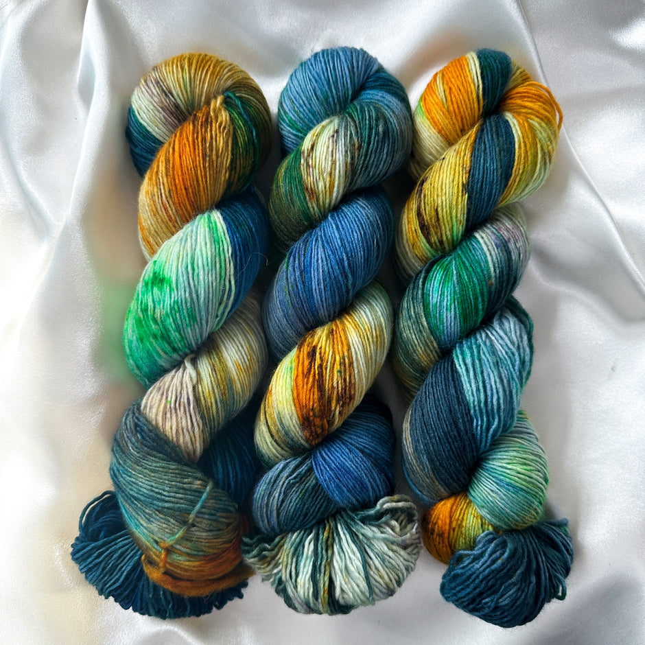 Fingering Weight Yarn - Qing Fibre - Indie Hand-Dyed Yarn