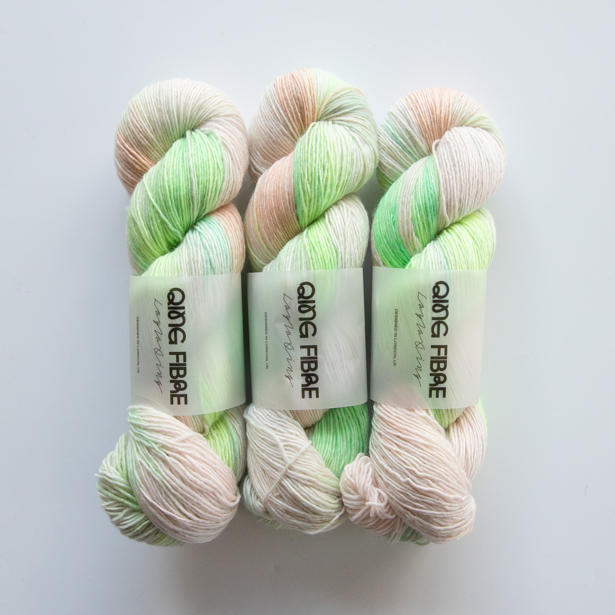 Merino Single - Neon Groove - Qing Fibre - Hand Dyed Yarn